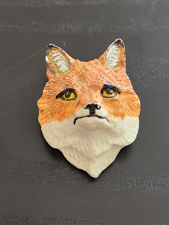Handcrafted Fox Pin - Gem