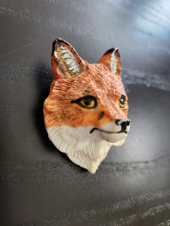 Handcrafted Fox Pin - Gem