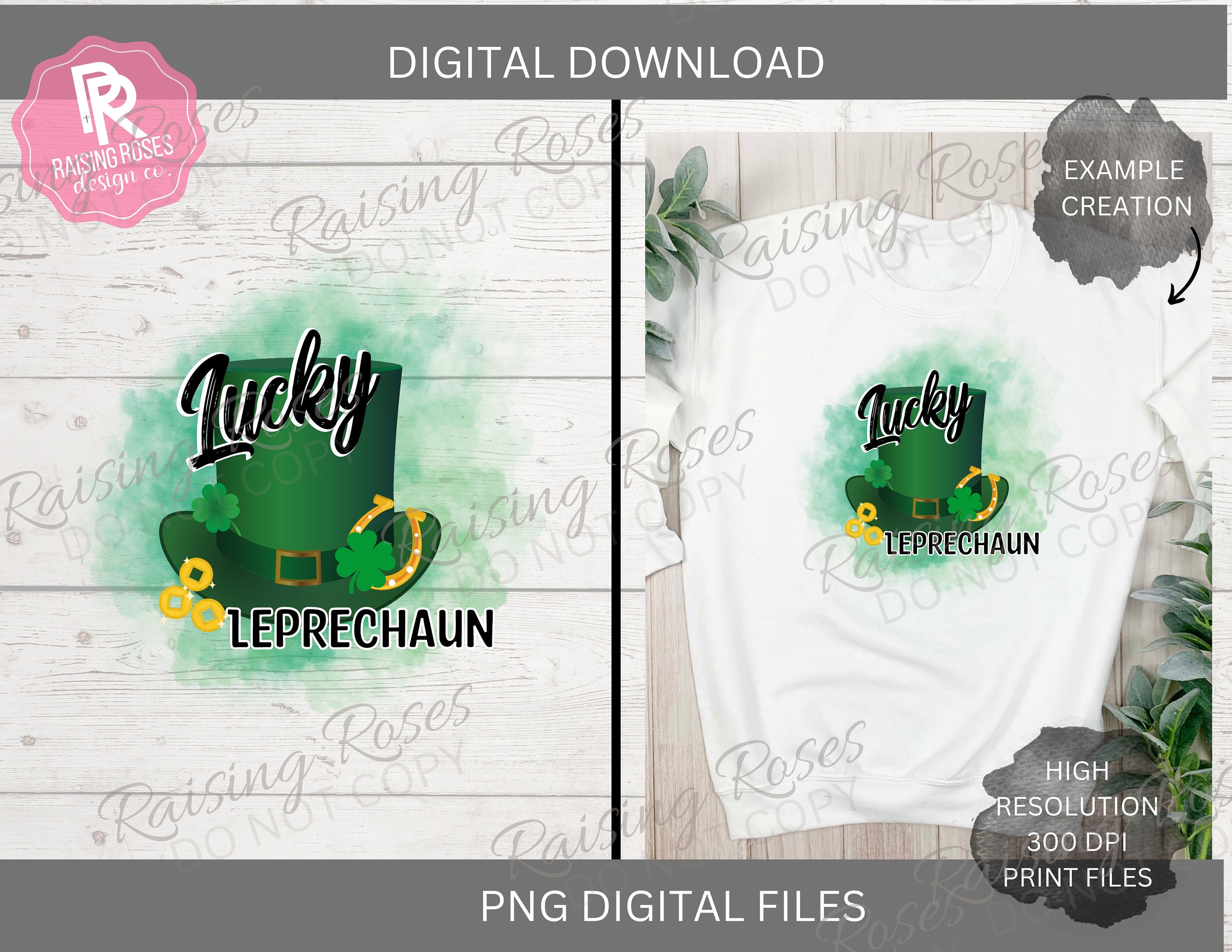 Lucky Leprechaun PNG File, St Patricks Day Transfer Design, St Patricks ...