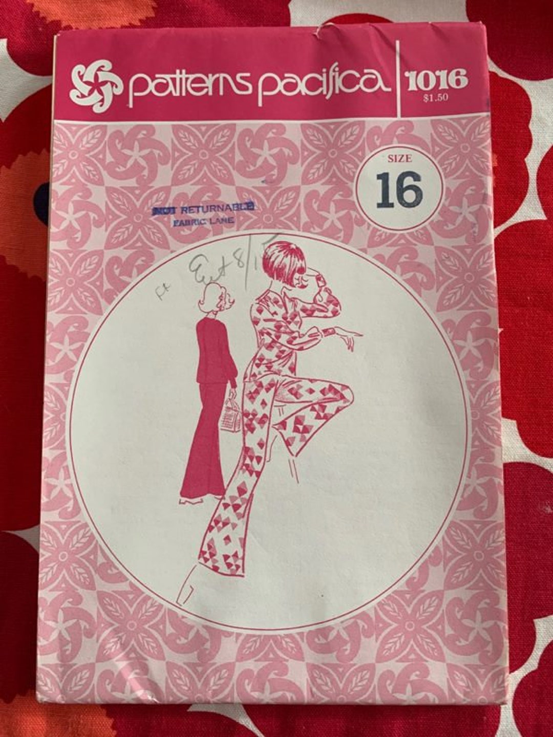 1960s 60s Original Vintage Sewing Pattern Mod Pacifica Patterns 1016 ...