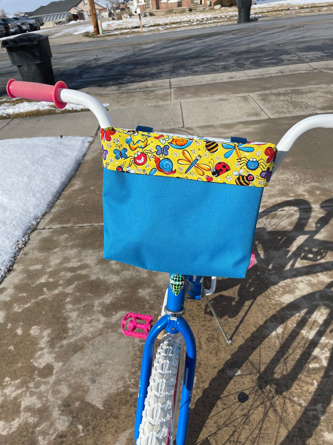 Bright Buggy Bugs Canvas Handlebar Bag for Bikes, Scooters, and ...