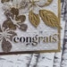 Congrats White and Gold Card - Etsy