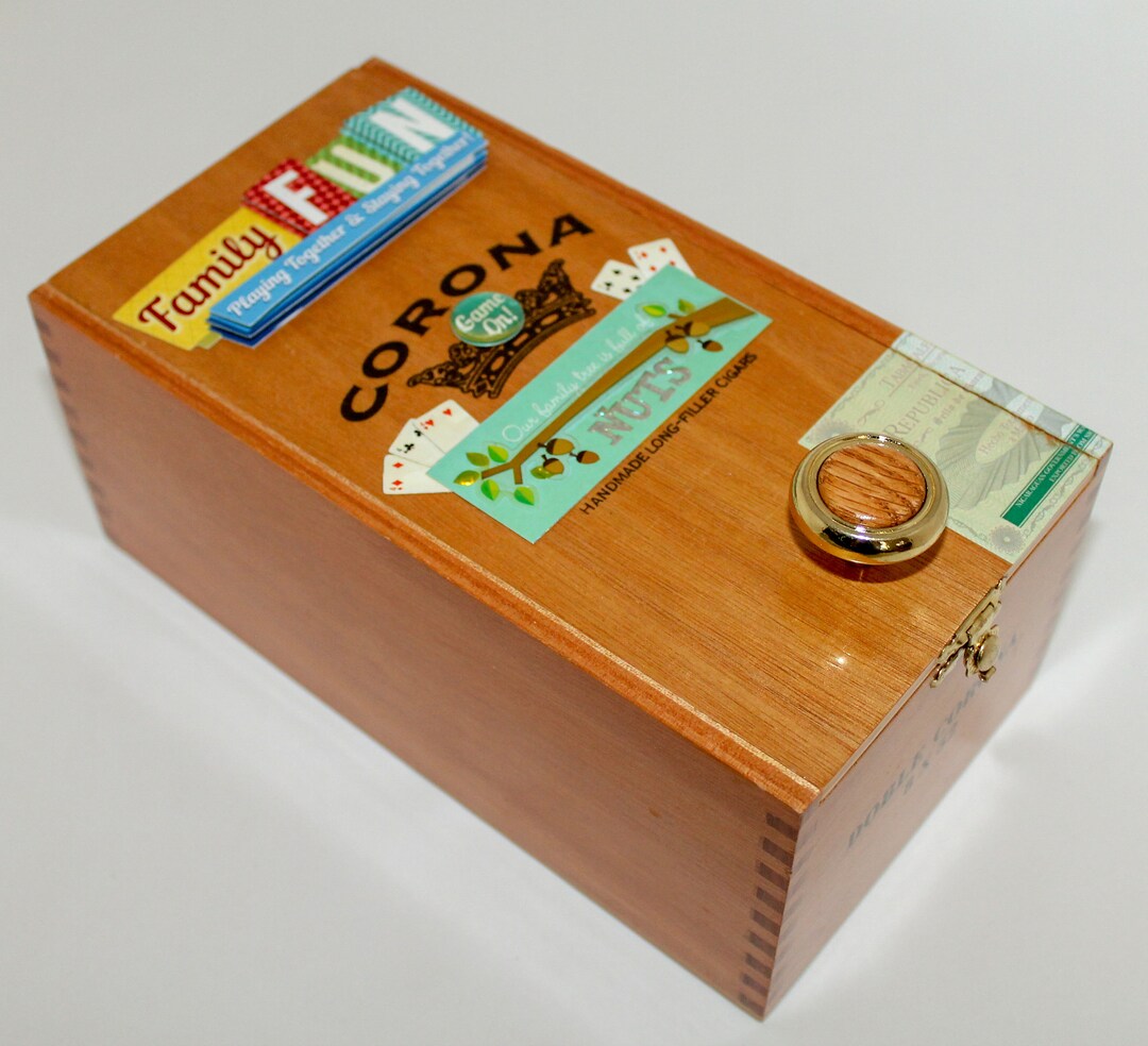 Game Night Cigar Box for Playing Cards - Etsy
