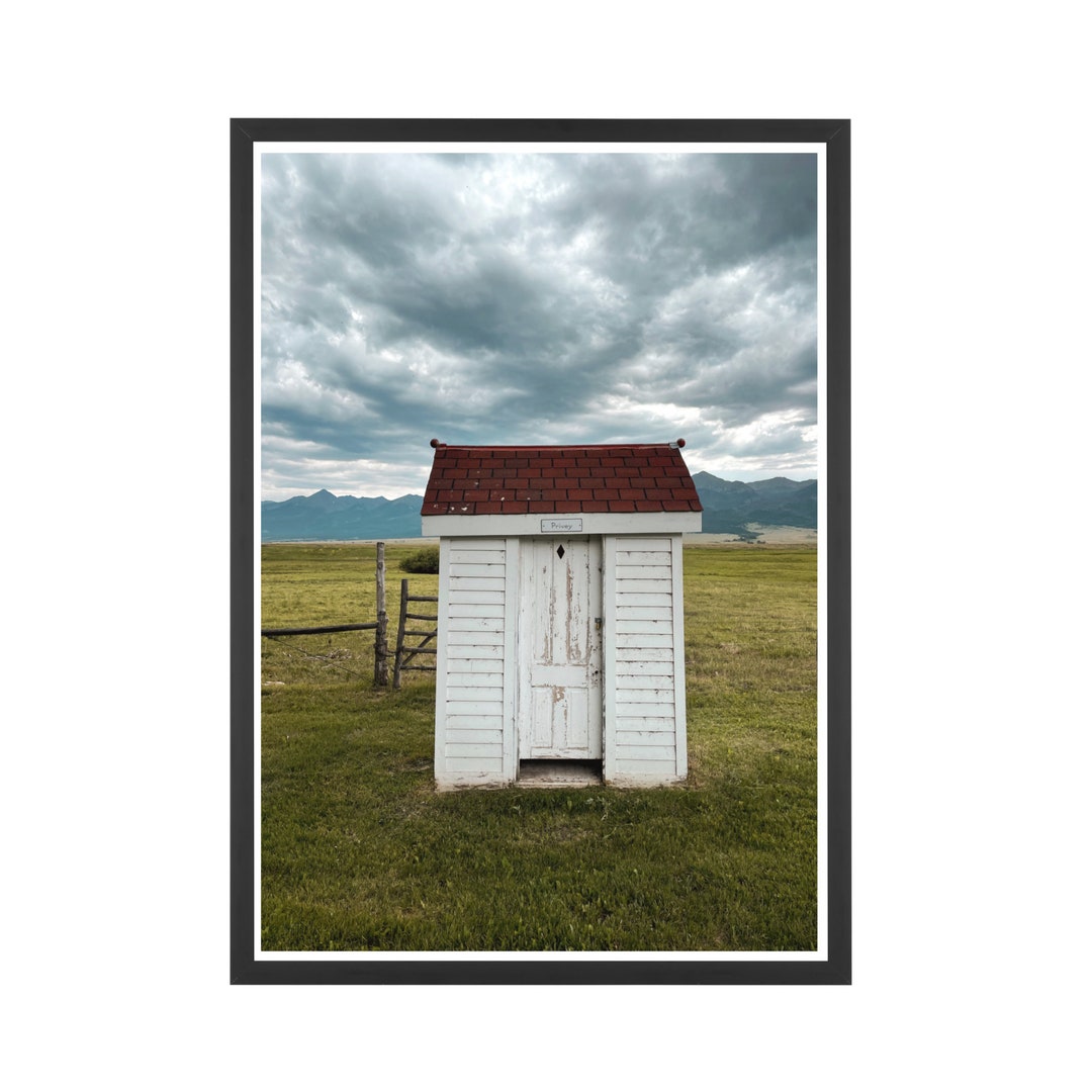 Vintage Outhouse Photography Print: Colorado Ranch, Farmhouse Bathroom ...