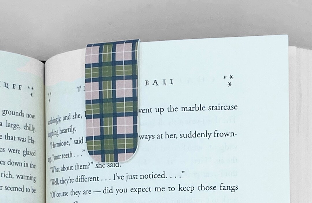 Green Plaid Magnetic Bookmark for Men, Father’s Day Gifts for Book ...