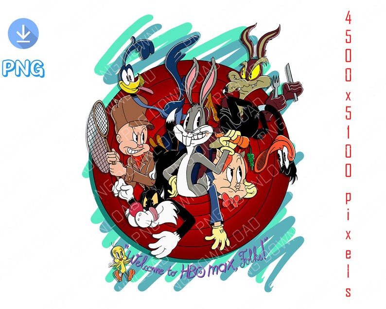 Looney Design Dowload Sticker Png - Etsy