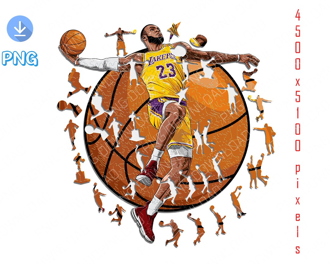Lebron Wooden Puzzle Prints Dowload File Png - Etsy