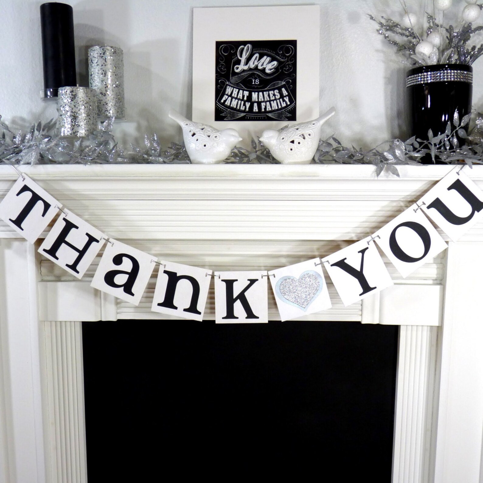 Thank You Sign Banner / Rustic Wedding Garland/ Thank You - Etsy