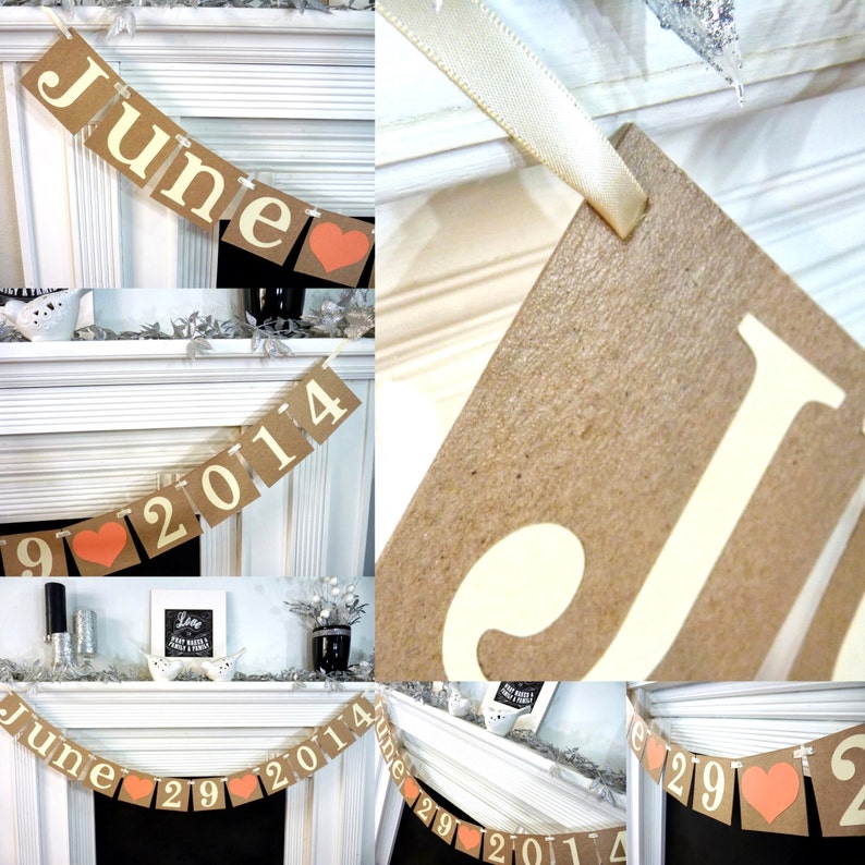 Save the Date Banner / Wedding Garland / Save the Date Props / | Etsy