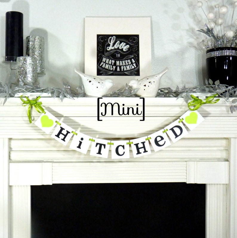 Mini Hitched Banner/ Wedding Garland/ Just Hitched/ Wedding D - Etsy