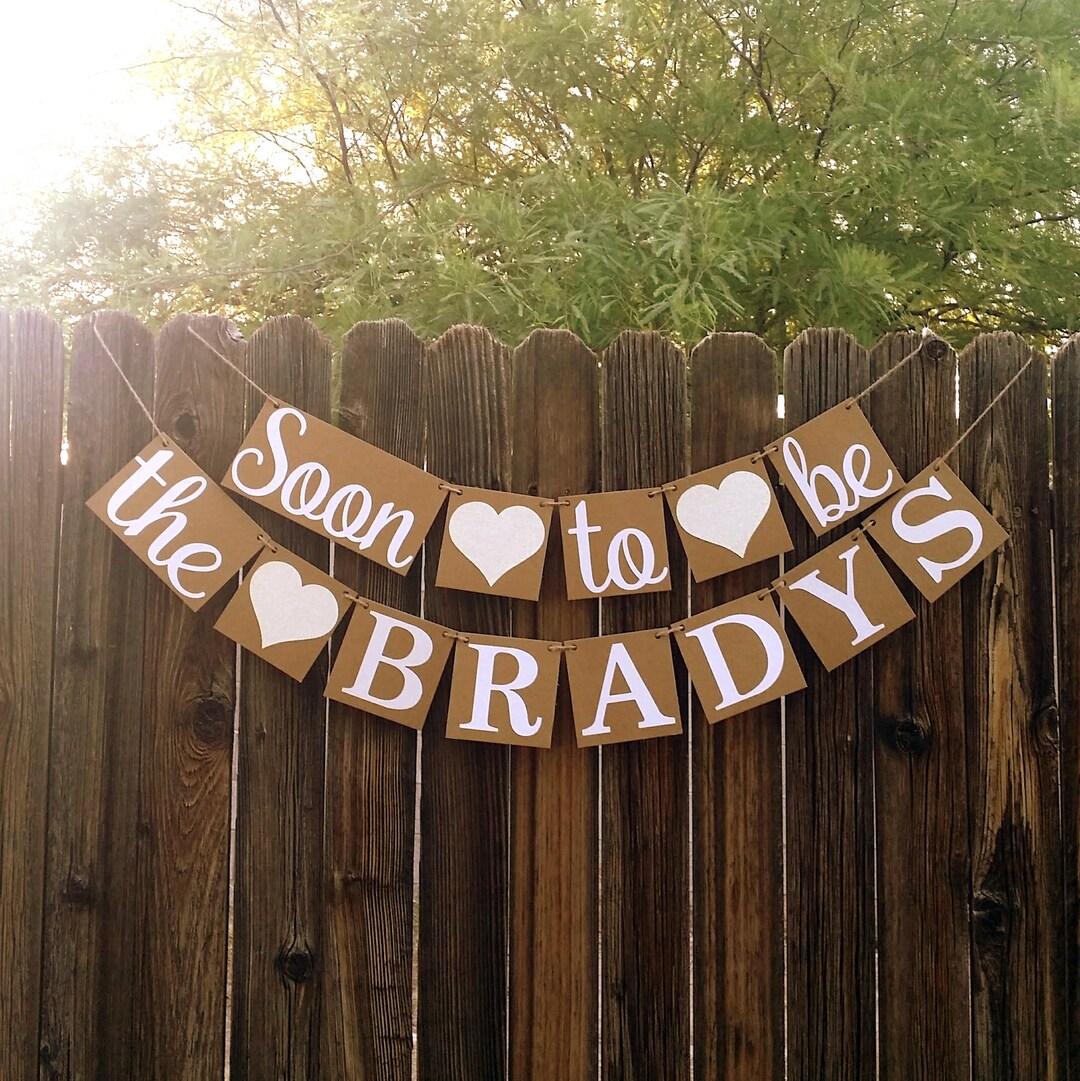 Bridal Shower Banner, Engagement Banner, Soon to Be Banner, Rustic ...