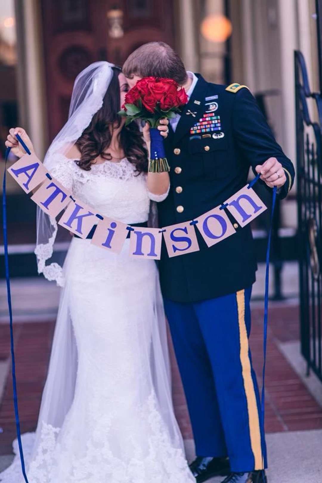 Personalized Last Name Banner / Photo Prop Banner Wedding Family Name ...