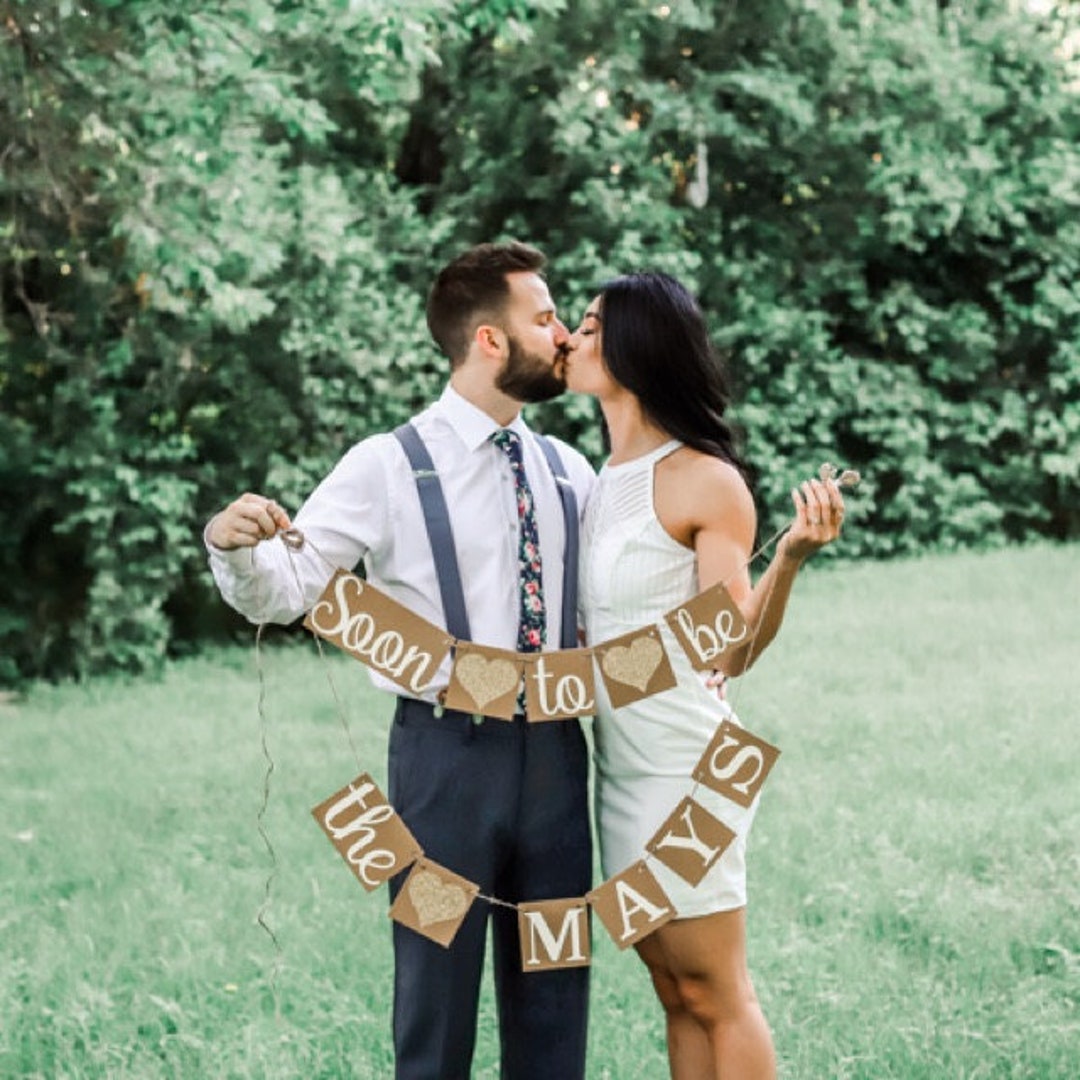 Bridal Shower Banner, Engagement Banner, Soon to Be Banner, Glitter ...