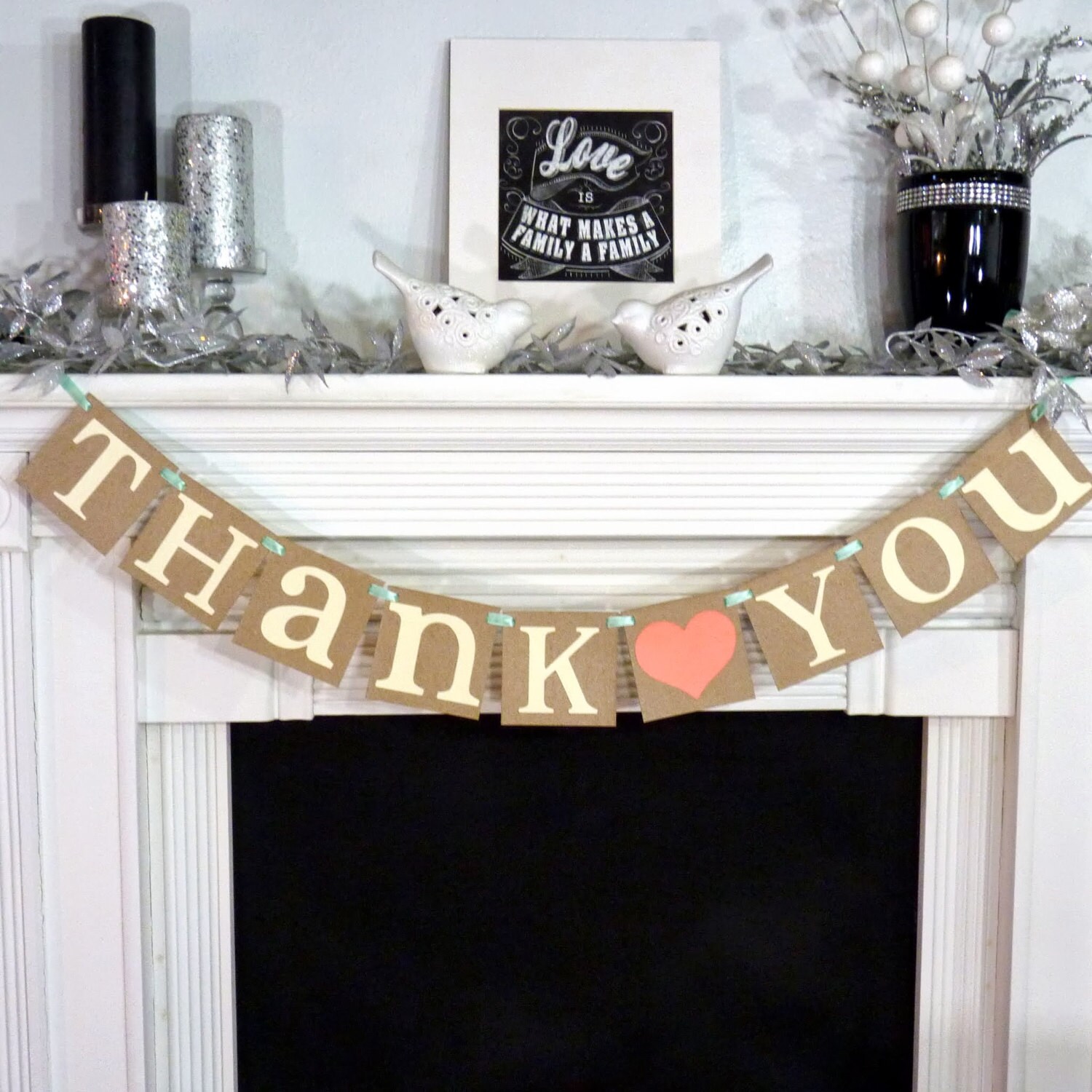 Thank You Sign / Rustic Wedding Banner Photo Prop Wedding - Etsy