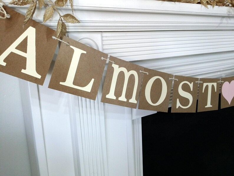 Almost Married Banner / Wedding Garland / Getaway Car Sign / | Etsy