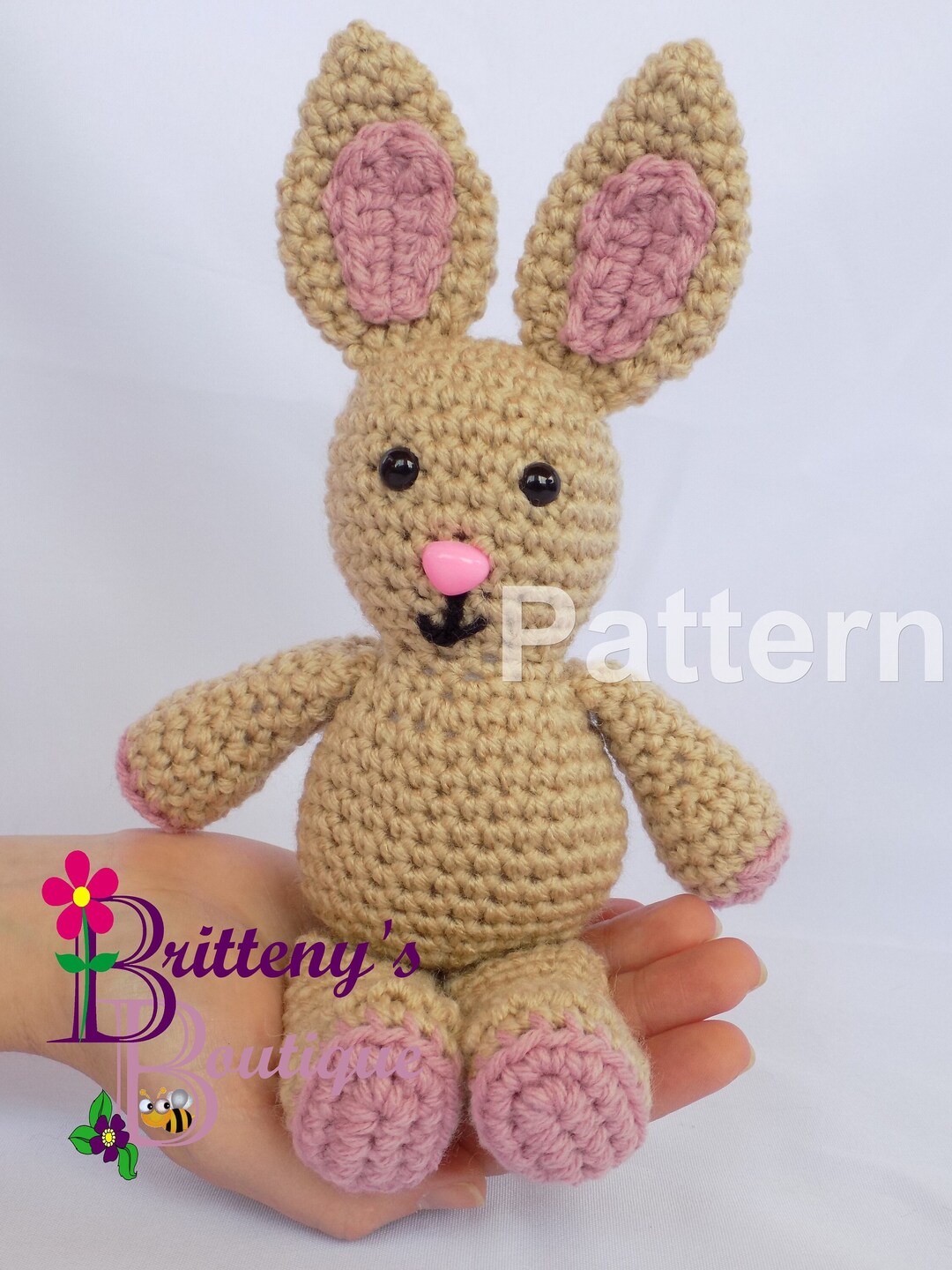 Bunny Rabbit Crochet Pattern Stuffed Animal Crochet Pattern Bunny ...