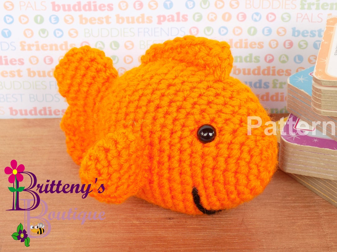Fish Crochet Pattern Goldfish Crochet Pattern Fish Stuffed Animal ...