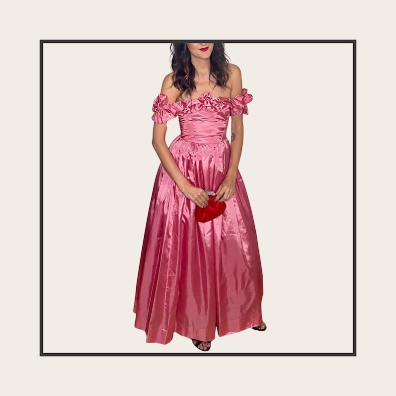 Vintage 80s Pink Barbie Dream Dress Gown Prom - Etsy