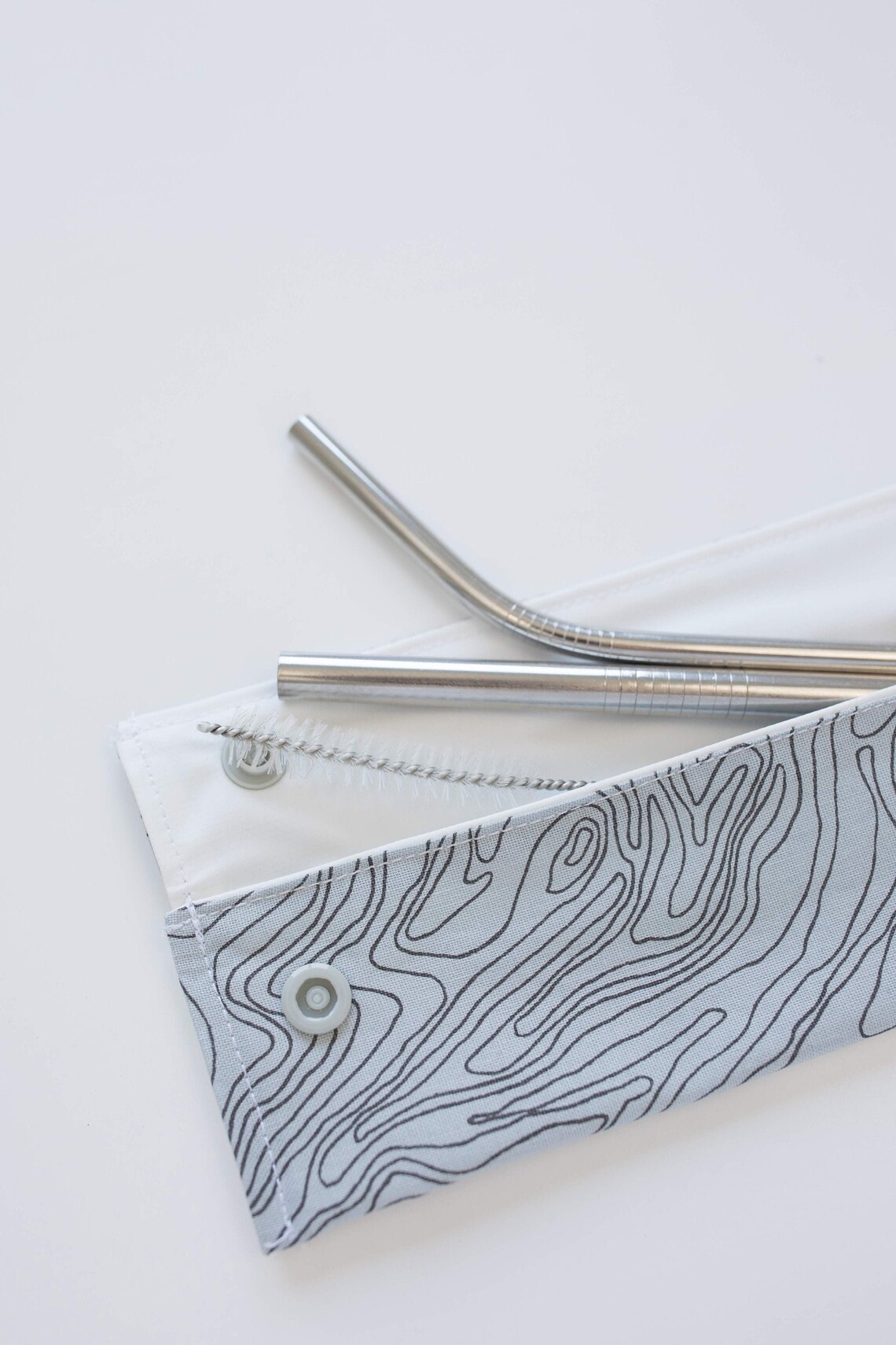 Contours Straw Pouch Waterproof Zero Waste Straw Bag Straw | Etsy