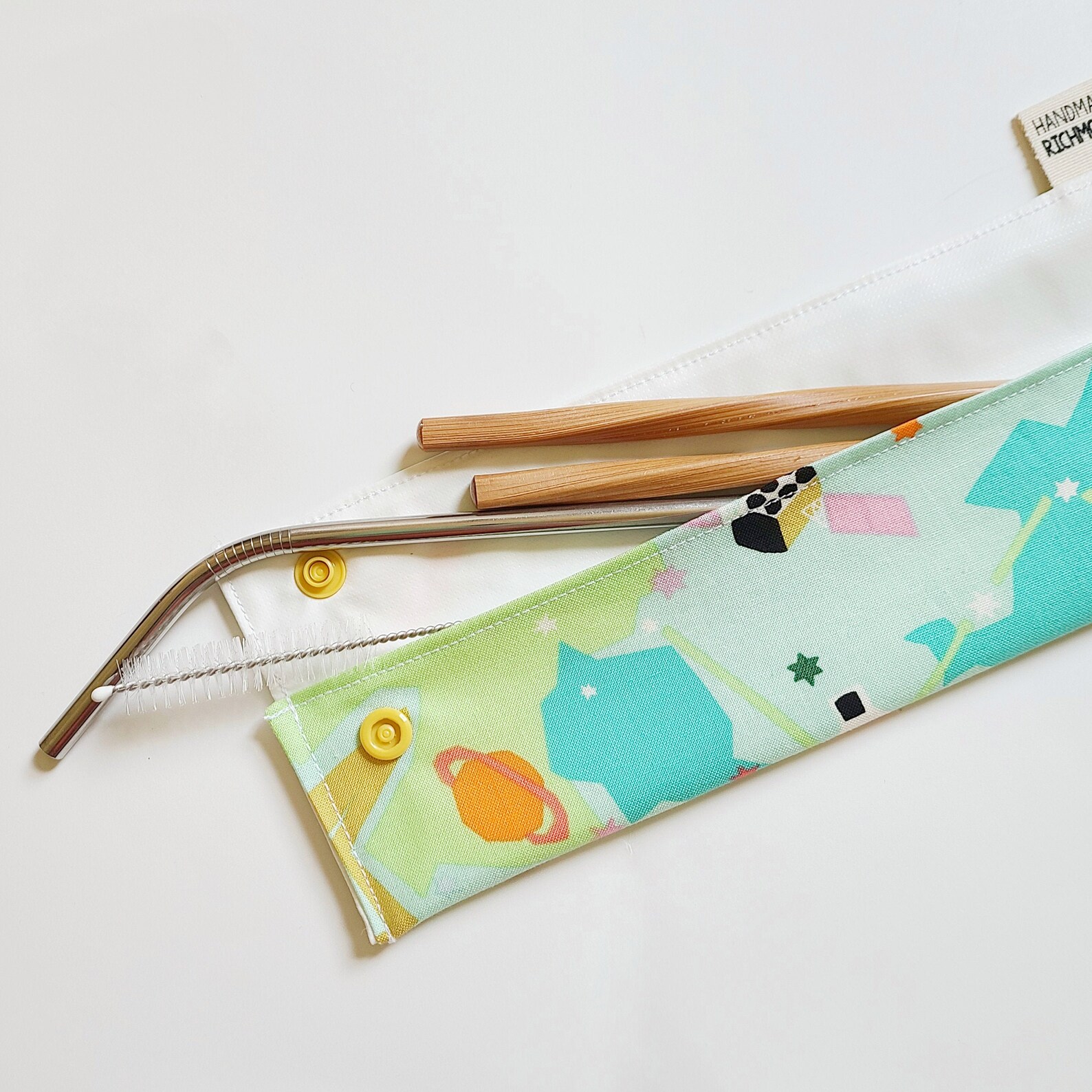 Intergalactic Straw Pouch Waterproof Zero Waste Straw Bag - Etsy