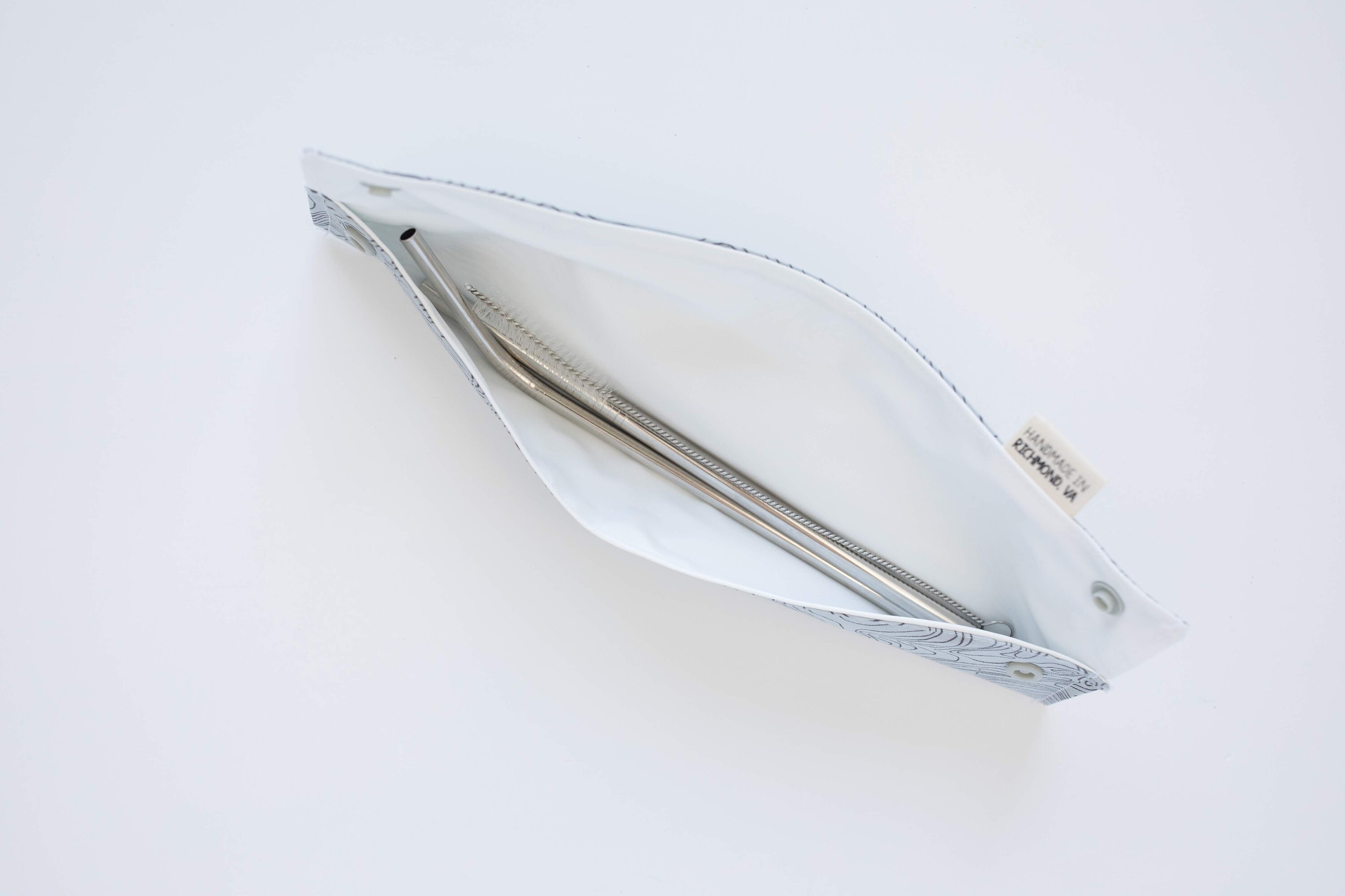 Contours Straw Pouch Waterproof Zero Waste Straw Bag Straw | Etsy