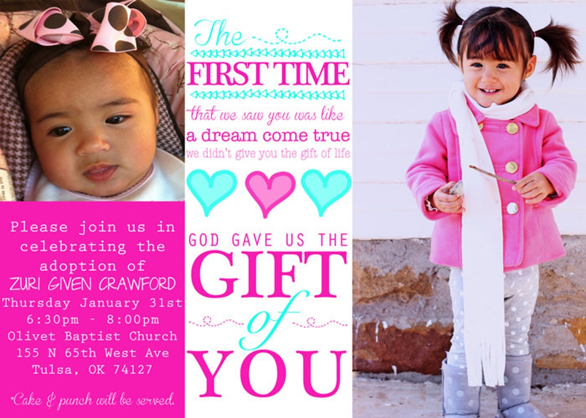 Adoption Party Invitations or Announcement - Etsy