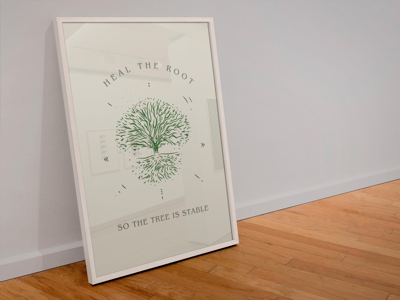 Heal the Root Tree Art Print | Inspirational Nature Quote | Rooted Tree ...