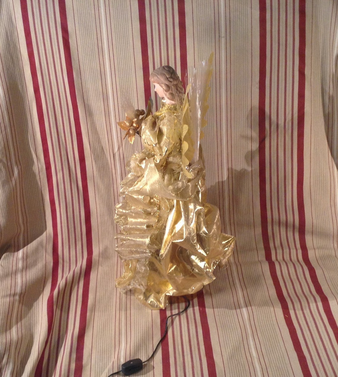 Large 16 Fiber Optic Angel Tree Topper With Box Wings - Etsy