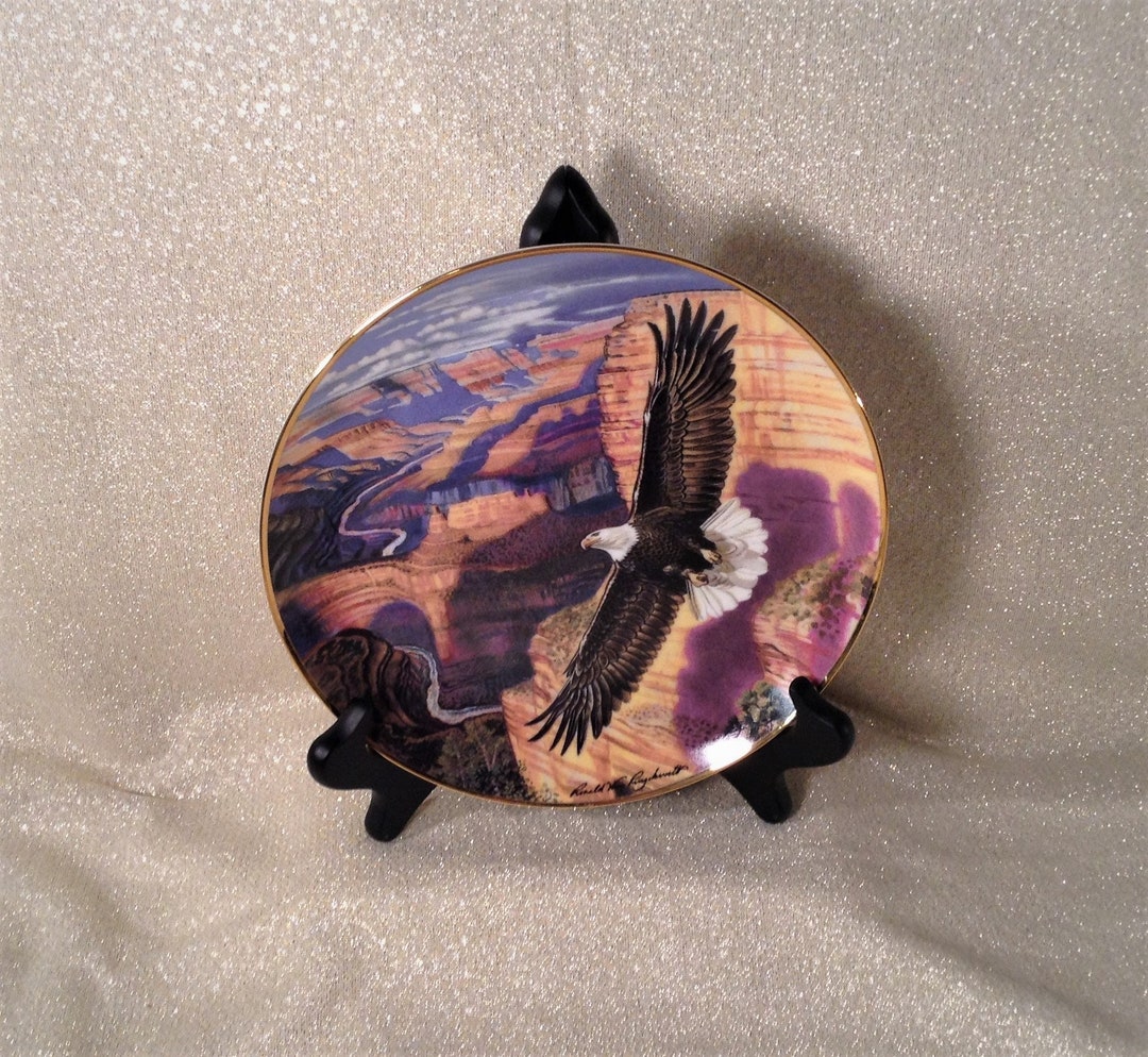 Vintage Eagle Decor Plate - Franklin Mint Decorative Plate Named "lord ...