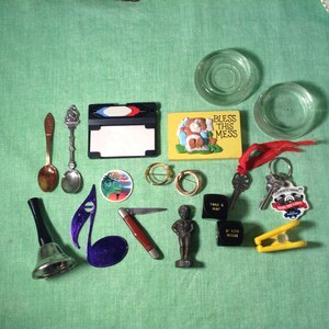 Junk Lot Q - Small Office Trinkets, Tiny Treasures - Junk Drawer, Odds ...