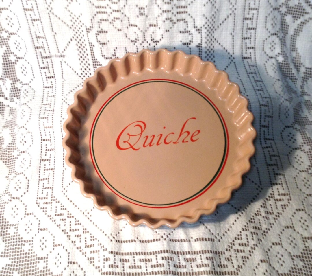 Vintage Treasure Craft Ceramic Quiche Dish - Pie, Tart, Quiche Baking ...