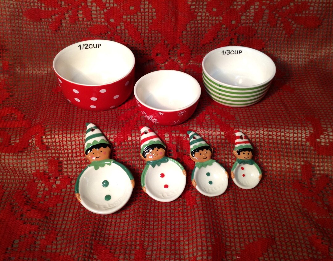 Adorable Christmas Serving, Baking Set - Elf, Elves Winter Wonderland ...