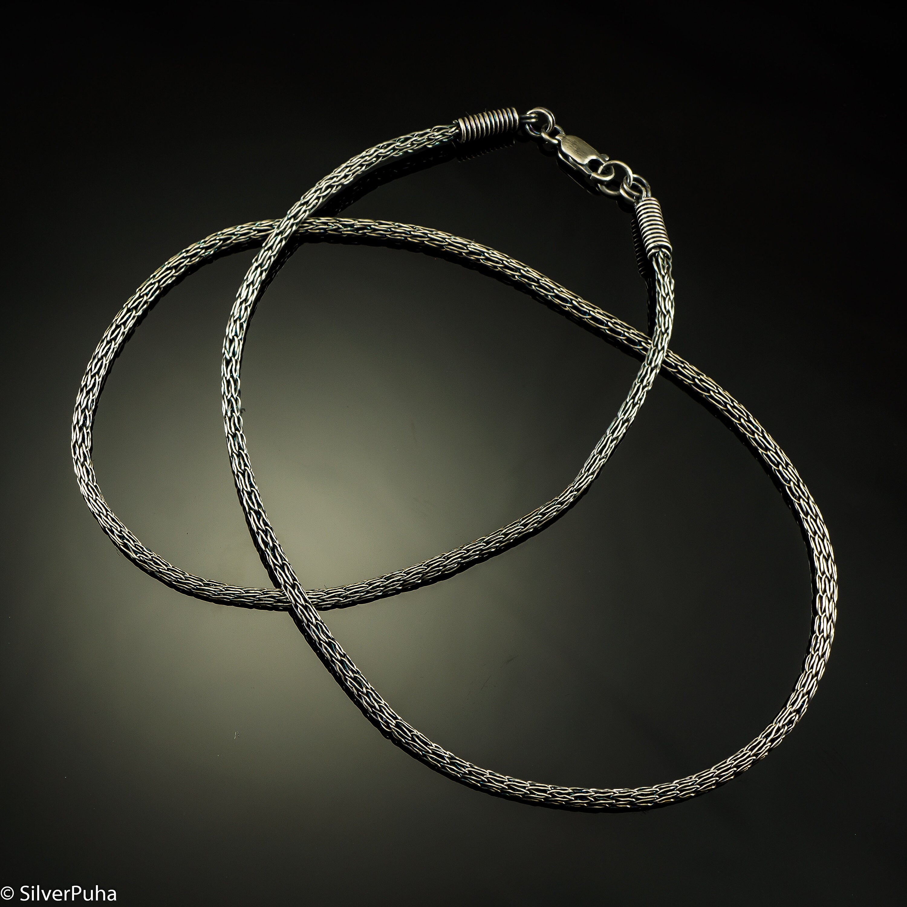 Viking Knit Hand-made Fine Silver Chains READY TO GO - Etsy