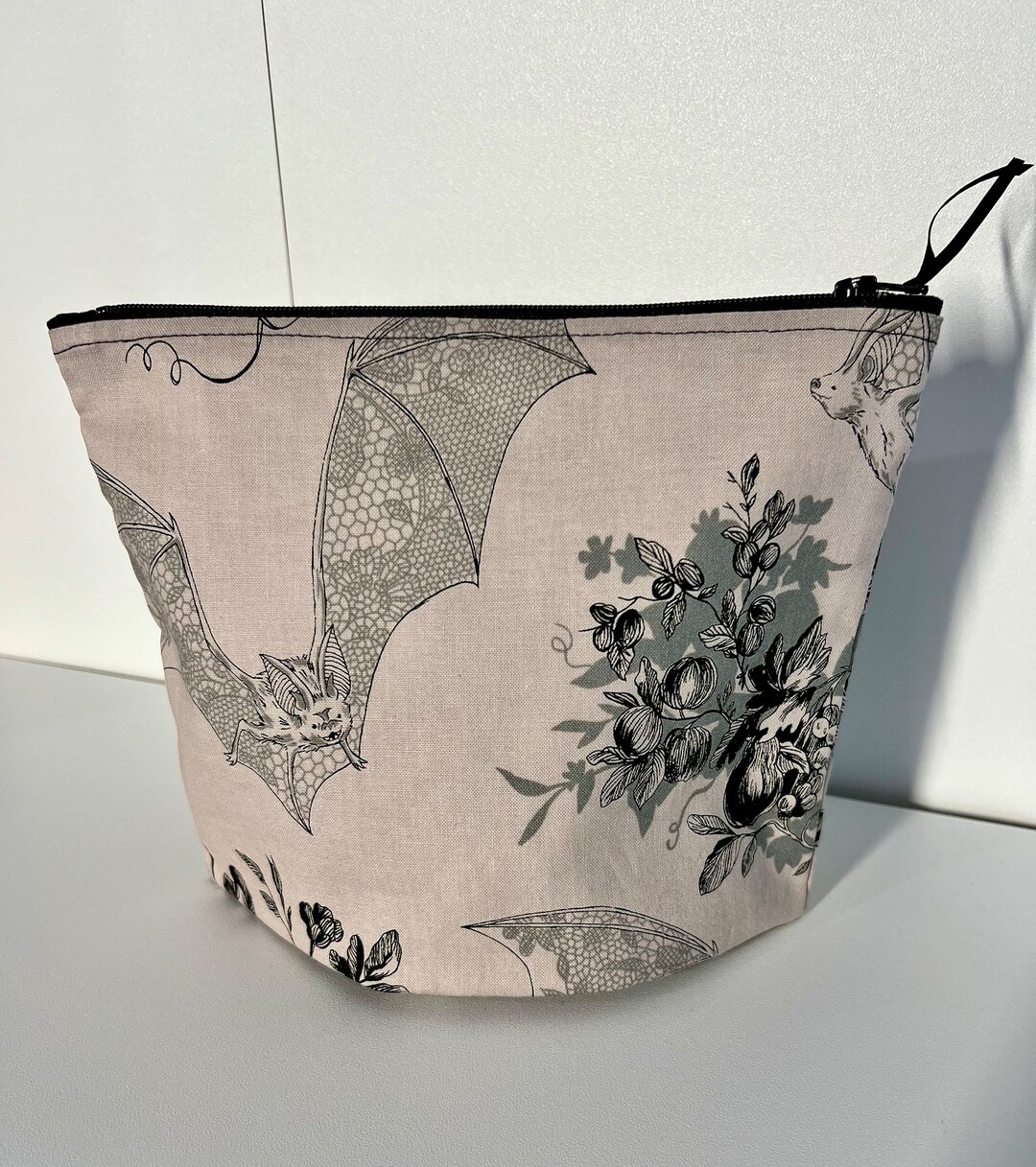 Flying Bats Zipper Pouch Happy Bats With Lacy Wings Fly - Etsy
