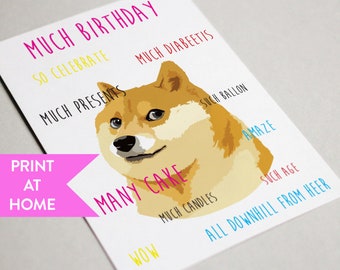 Doge card | Etsy