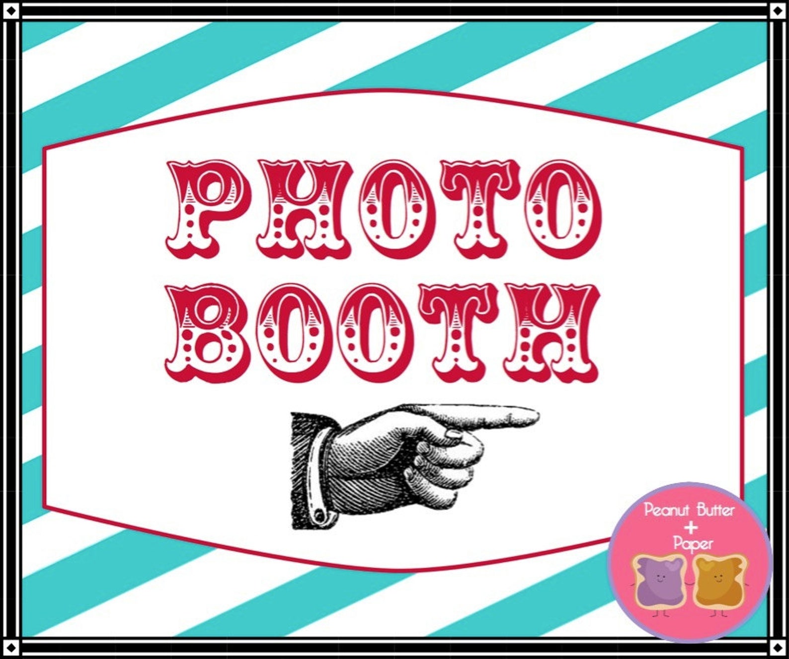 INSTANT DOWNLOAD Photo Booth Sign Photo Booth Props | Etsy
