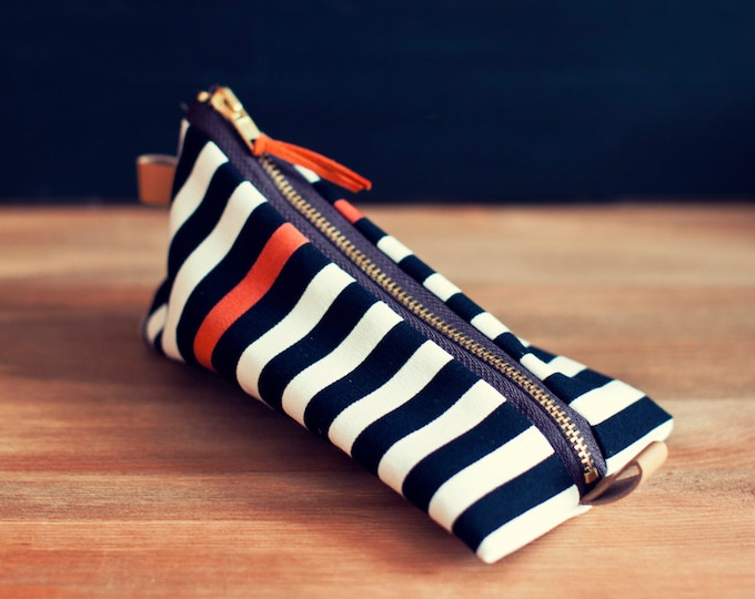 Heimarbeit Design Pencil Case stripe Pattern - Etsy