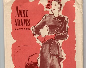 Anne Adams Dress Pattern - Etsy