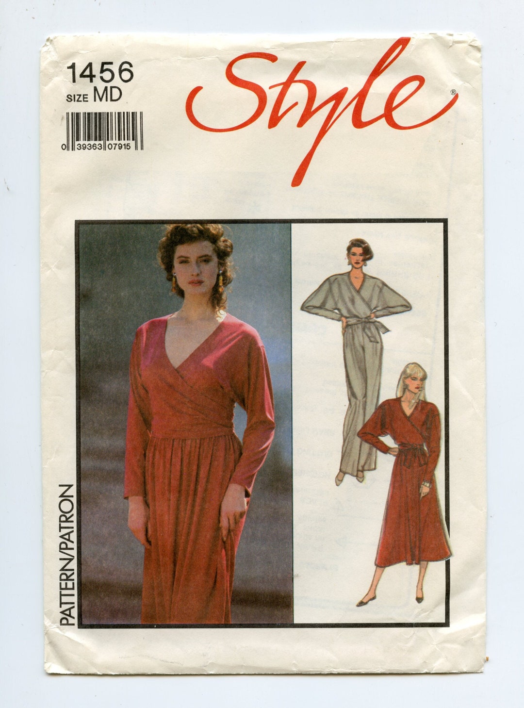 Uncut Style 1456 Wrap Blouse Skirt and Pants Size 6 to 24 Bust 30.5 to ...