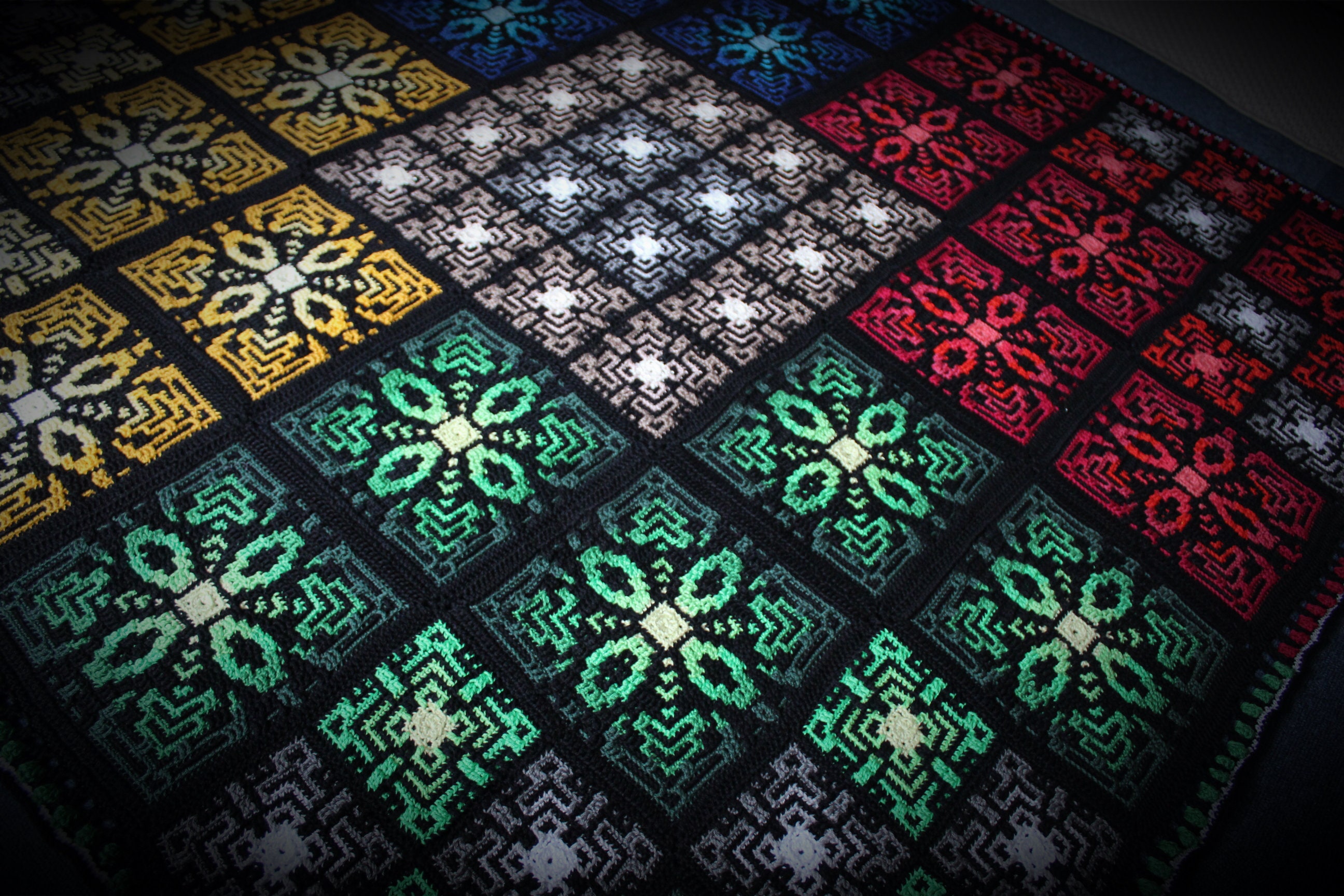 The Tibet Tiles Crochet Pattern - Etsy