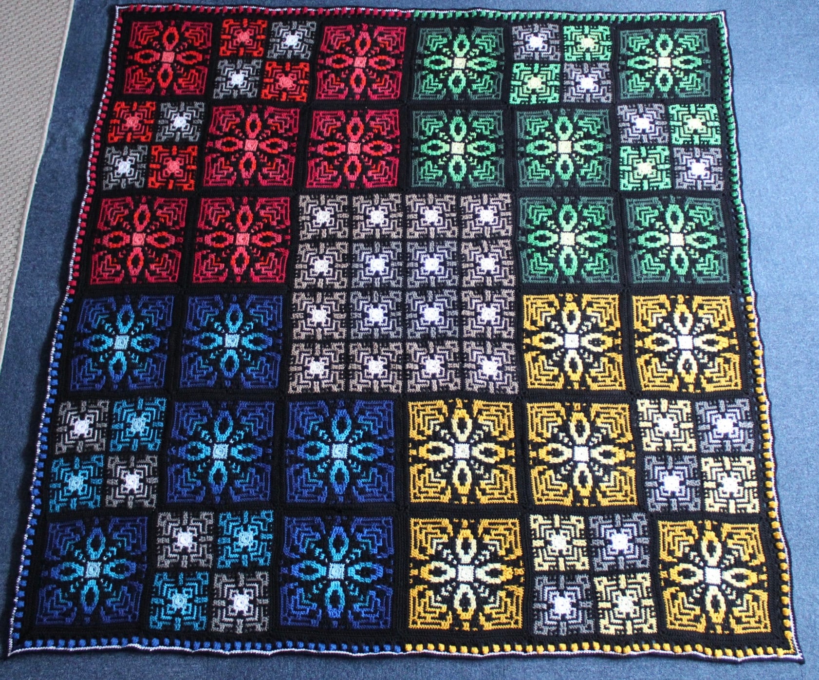 The Tibet Tiles Crochet Pattern - Etsy