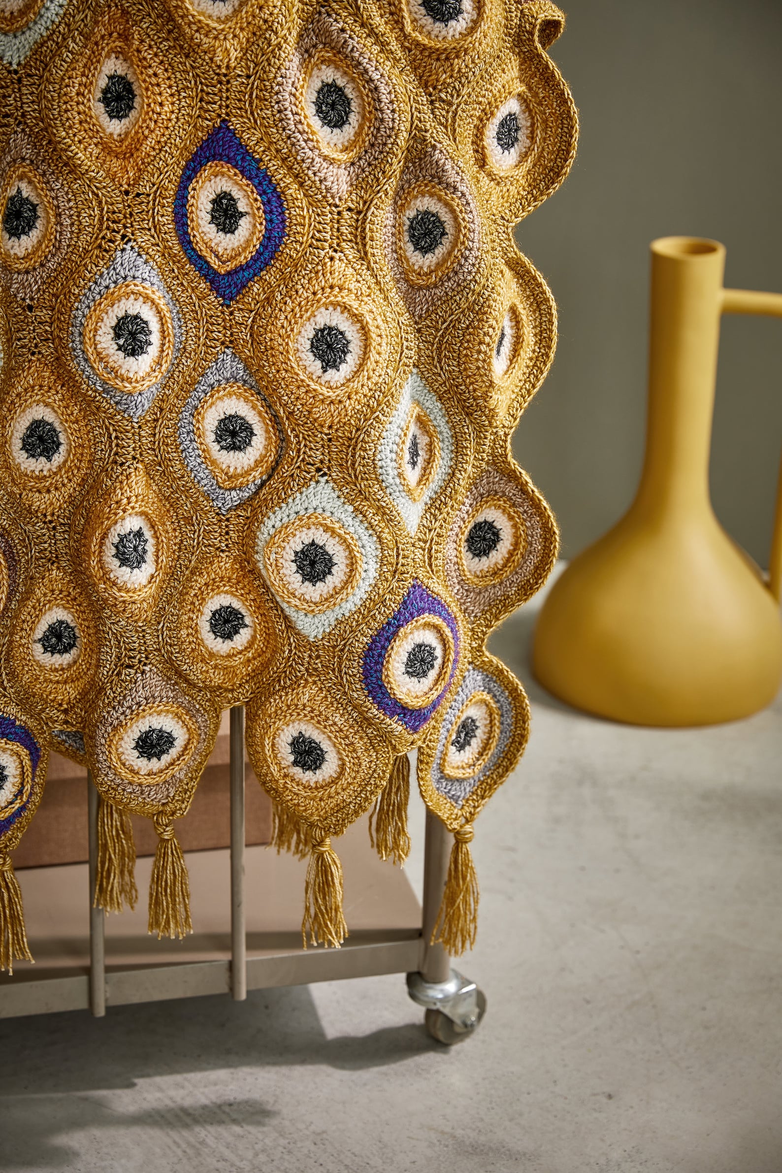 Egyptian Eye Throw Out of the Book Gallery - Crochet Pattern - Etsy
