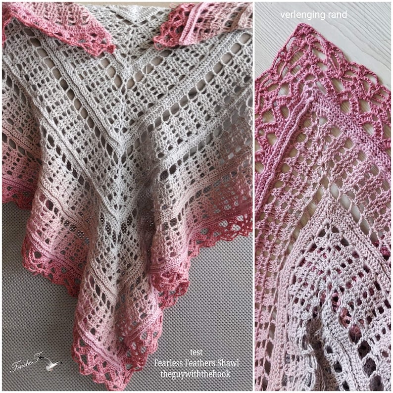 Fearless Feathers Shawl - Crochet Pattern - Etsy