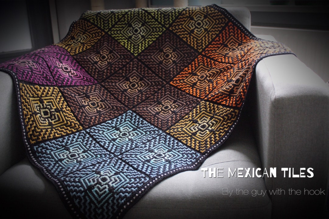 The Mexican Tiles Crochet Pattern - Etsy