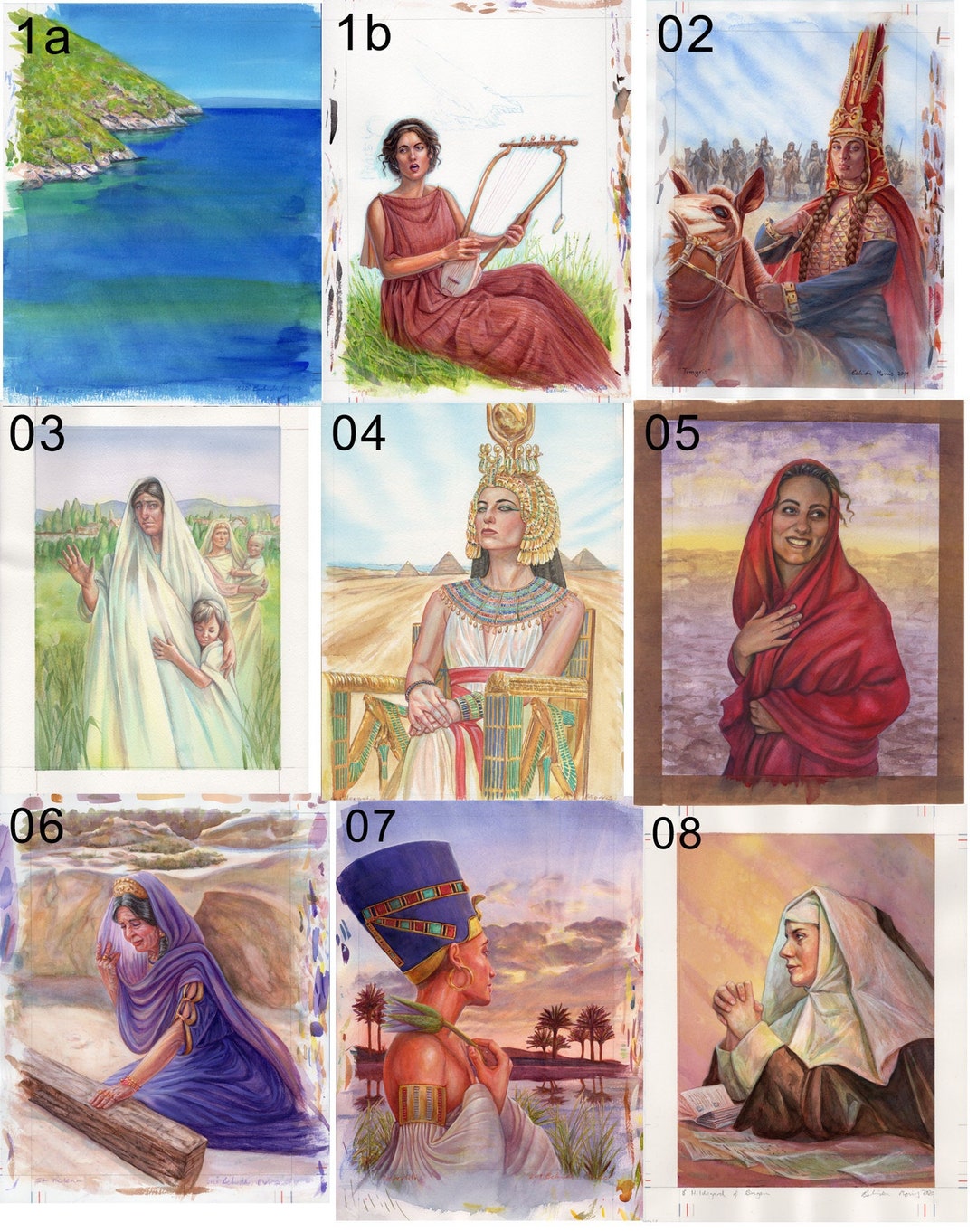 Cards 1 to 8 Powerful Women Oracle Card Deck Original Art - Etsy
