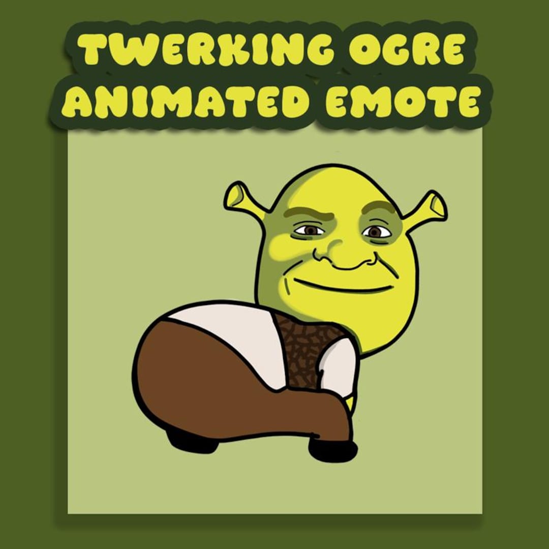 Animated Shrek Twerking Emote: Funny Stream GIF for Twitch/discord - Etsy