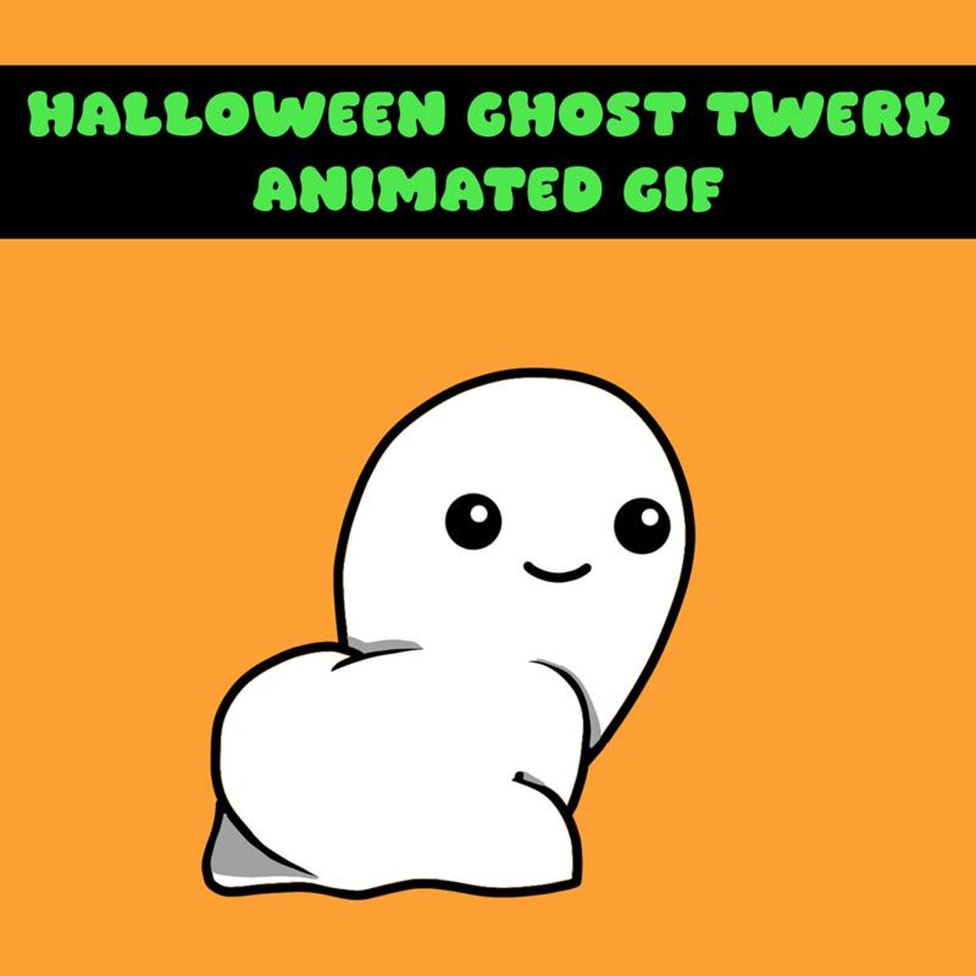 Spooky Twerking Ghost Animated Emote: Twitch, Discord (digital Download ...