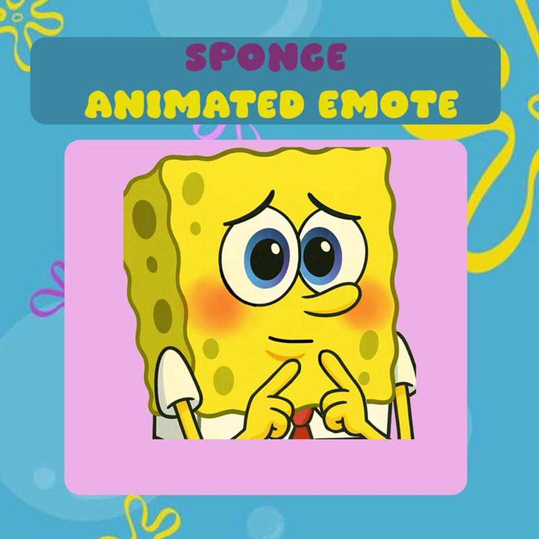 Sponge Meme GIF Emote | Funny Animated Twitch & Discord Emote for ...