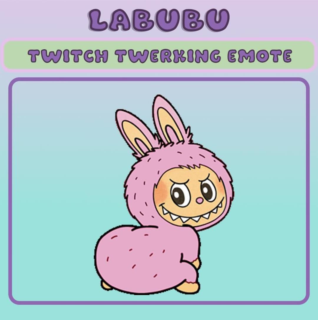 Pink Twerking Labubu Twitch Emote | Animated GIF Emote for Streamers ...