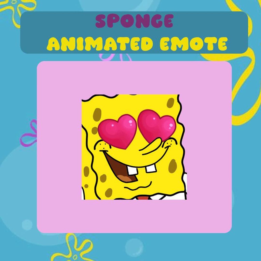 Sponge Meme GIF Emote | Funny Animated Twitch & Discord Emote for ...